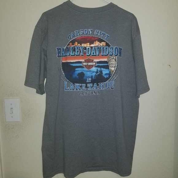 Harley-Davidson | Shirts | Y2k 208 Carson City Harley Davidson At Lake ...